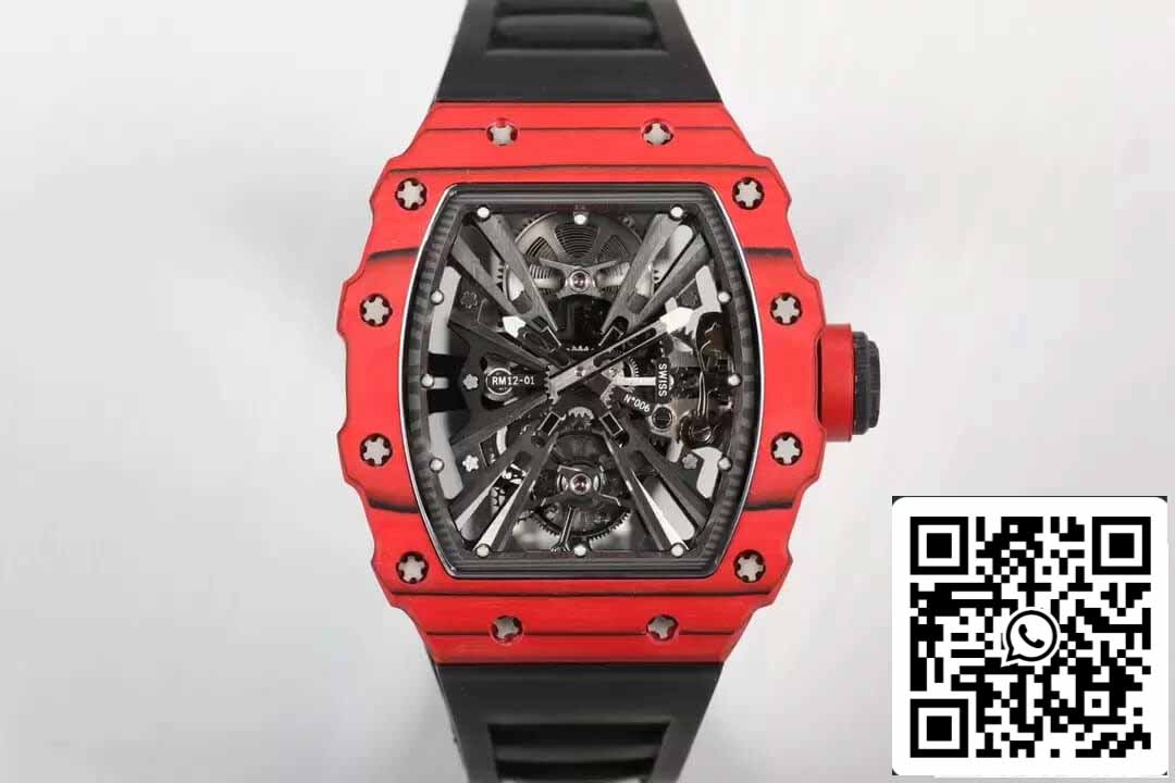 Richard Mille RM12-01 Tourbillon 1:1 Best Edition RM Factory Red Case ...