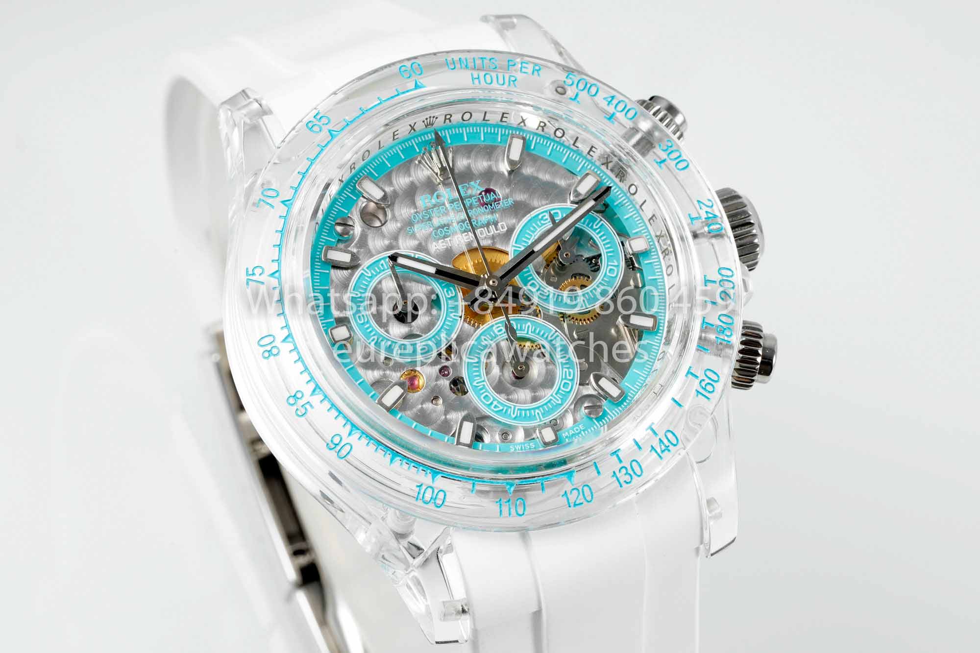 AET REMOULD Rolex Daytona "Abu Dhabi Blue" Saphire 1:1 Best Clone N6F ...