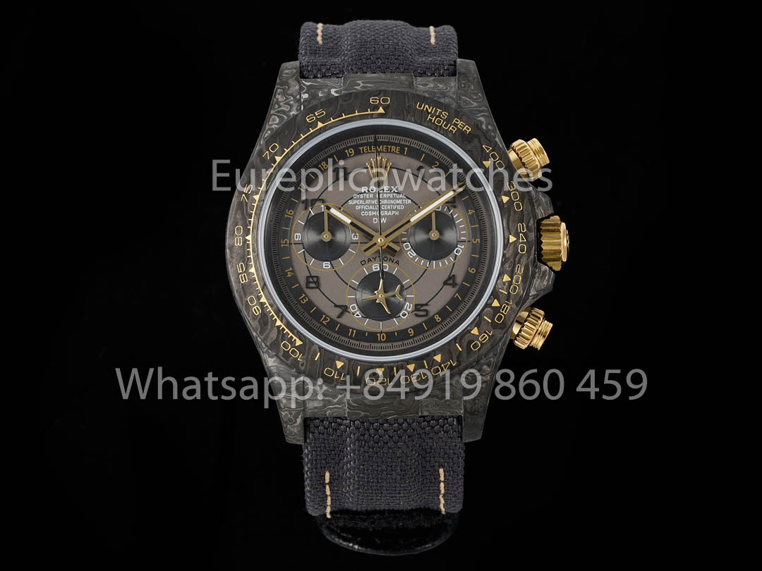 Rolex Daytona Aviva Grey 01/11 NTPT Carbon 1:1 Best Clone Diw Custom 4 ...